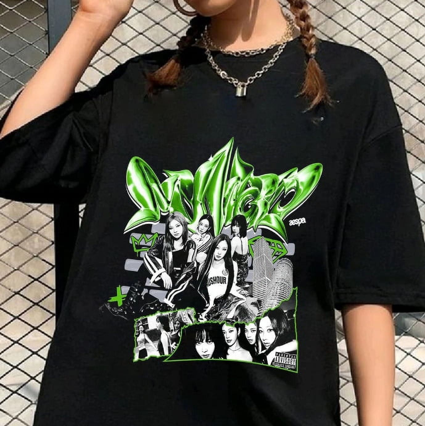 Aespa Kpop Shirt, Aespa My World Album Shirt, Aespa Spicy Shirt ...