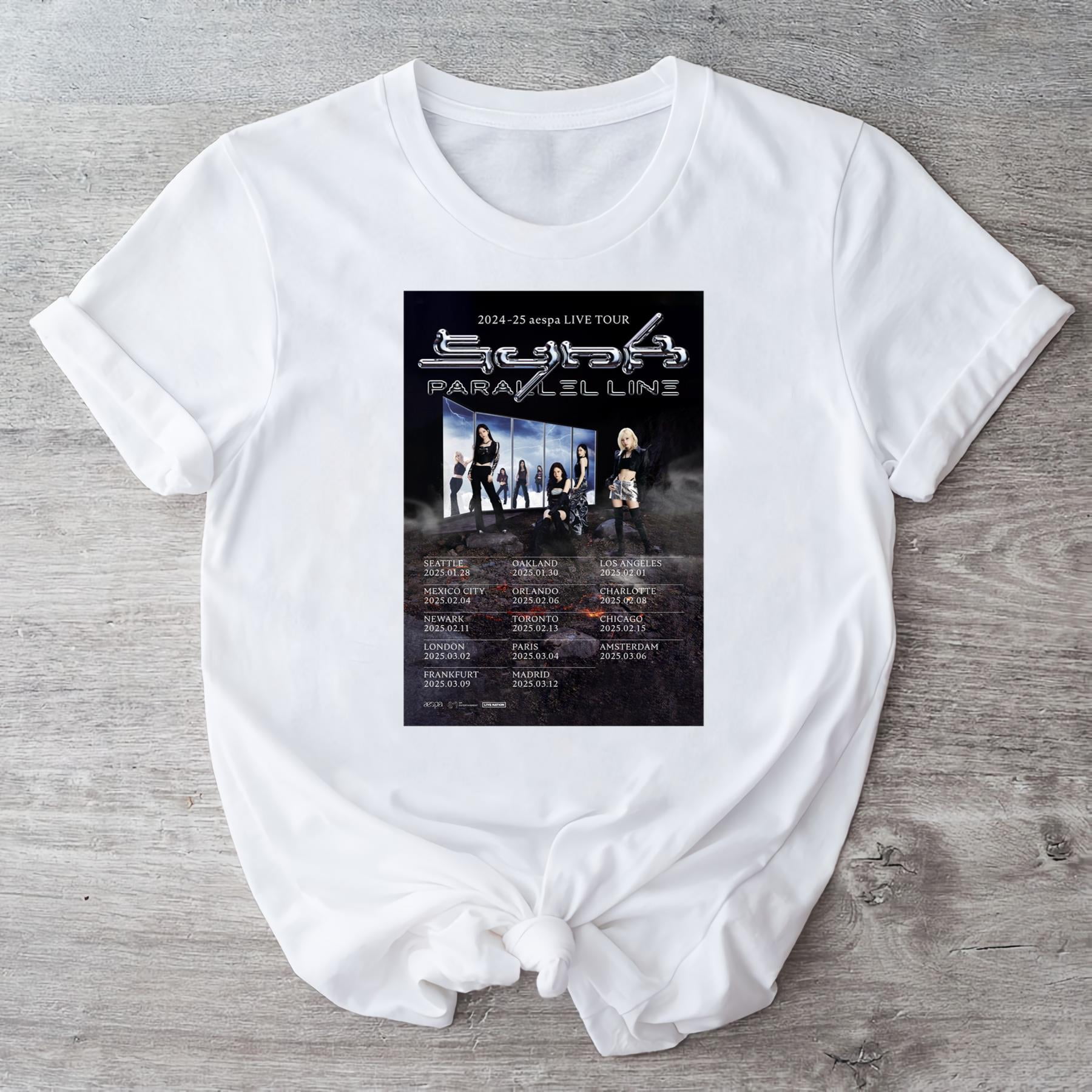 Aespa Live Tour Synk Parallel Line Tour Dates 2024-2025 Merchandise T ...