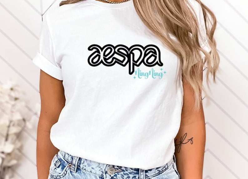 Aespa Shirts, Aespa Members Names, My-Aespa Gift, Kpop Girl Group ...