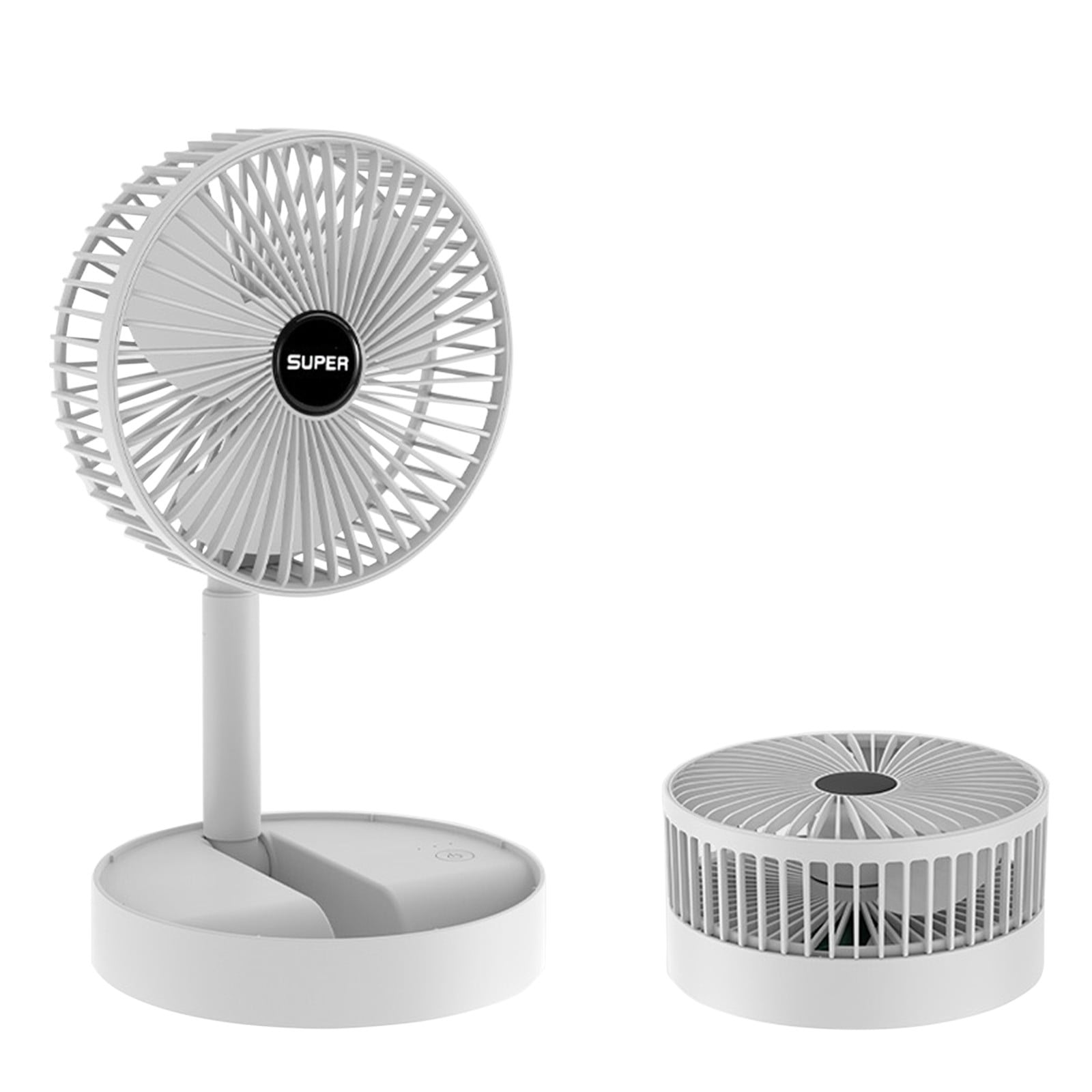 Aespoir Telescopic Folding Fan - Portable USB Rechargeable Collapsible ...