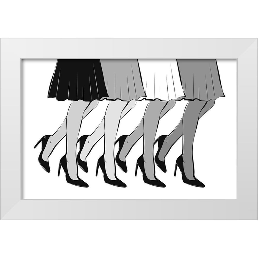 Aesthete 14x11 White Modern Wood Framed Museum Art Print Titled - Legs ...