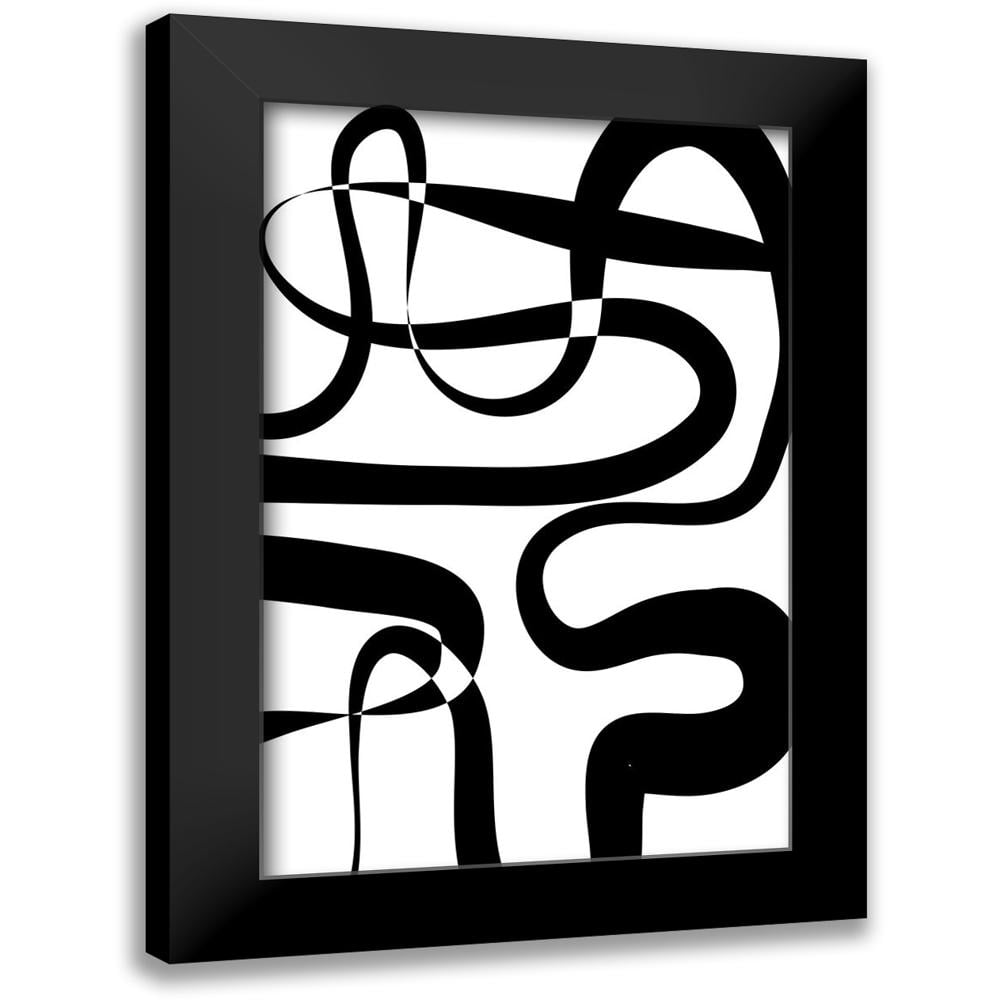 Aesthete 17x24 Black Modern Framed Museum Art Print Titled - Maze White ...