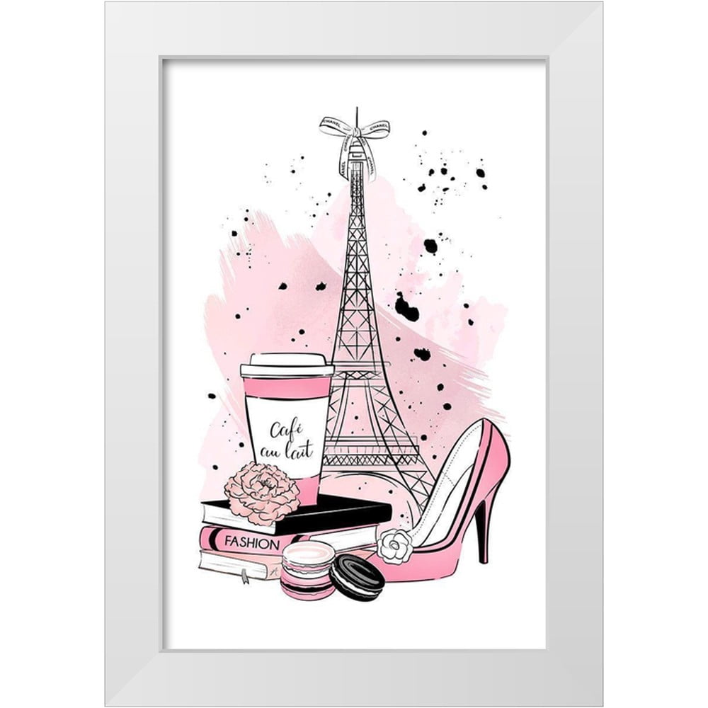 Aesthete 17x24 White Modern Wood Framed Museum Art Print Titled - Paris ...