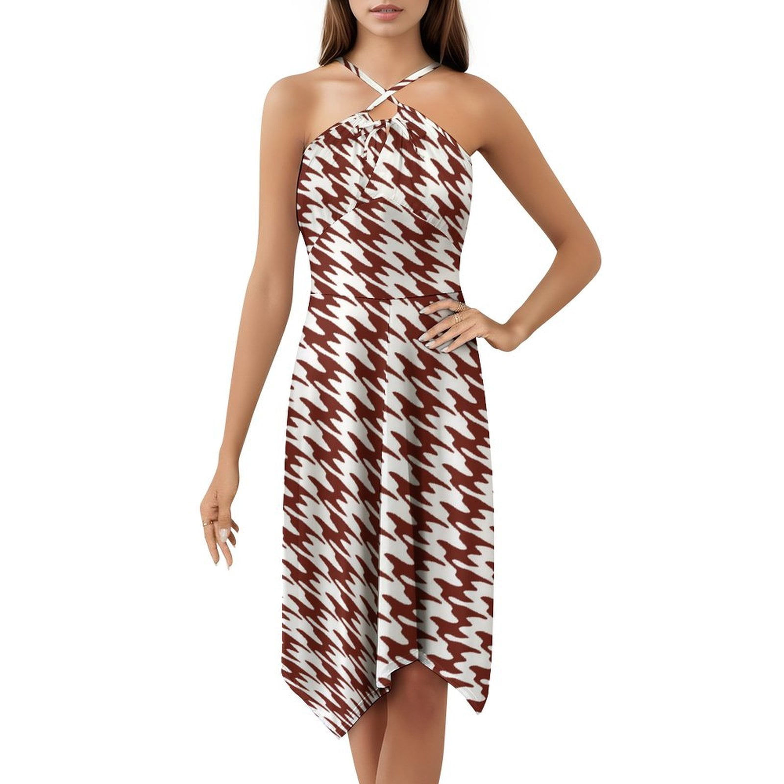 Aesthetic 0xide Red And White Ripple Dress Elegant Party Dresses ...