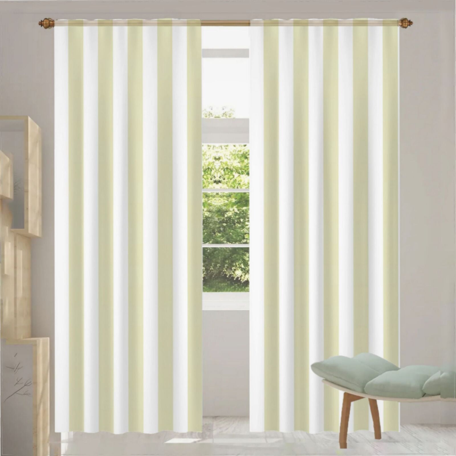 Aesthetic 0yster White And White Vertical Window Tulle Curtains for ...