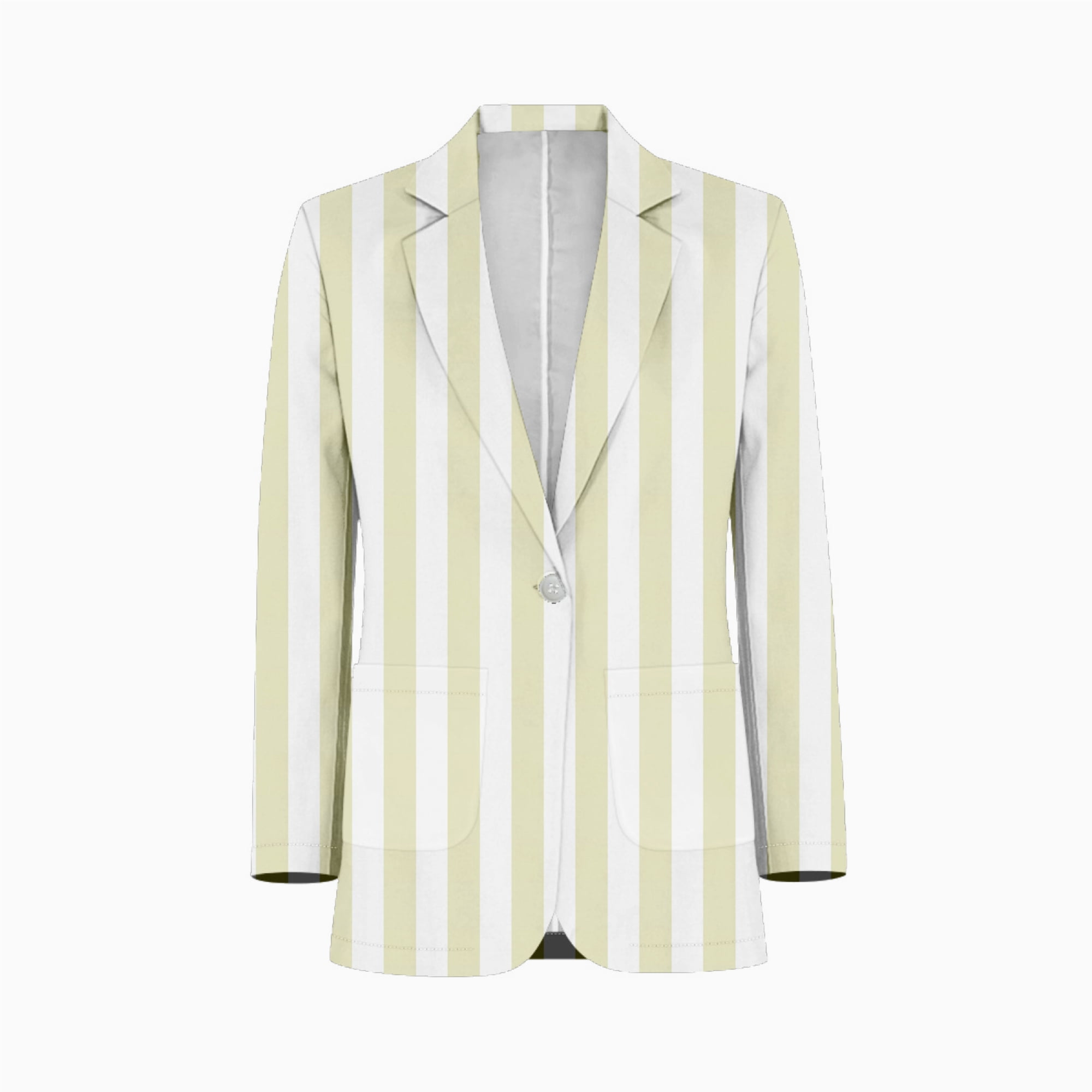 Aesthetic 0yster White and White Vertical Customized Men's Suits full ...