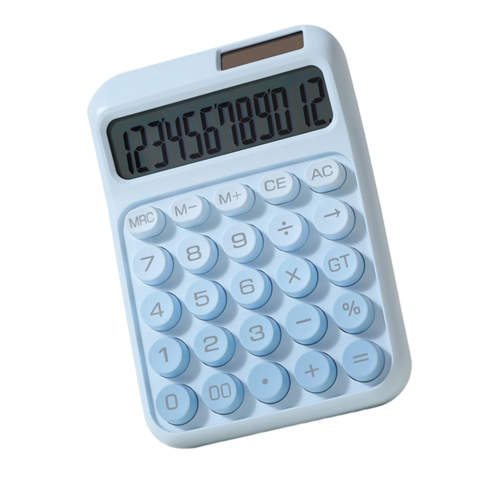 Aesthetic 12Digit Calculator Solar Double Power Supply Compactly Design ...