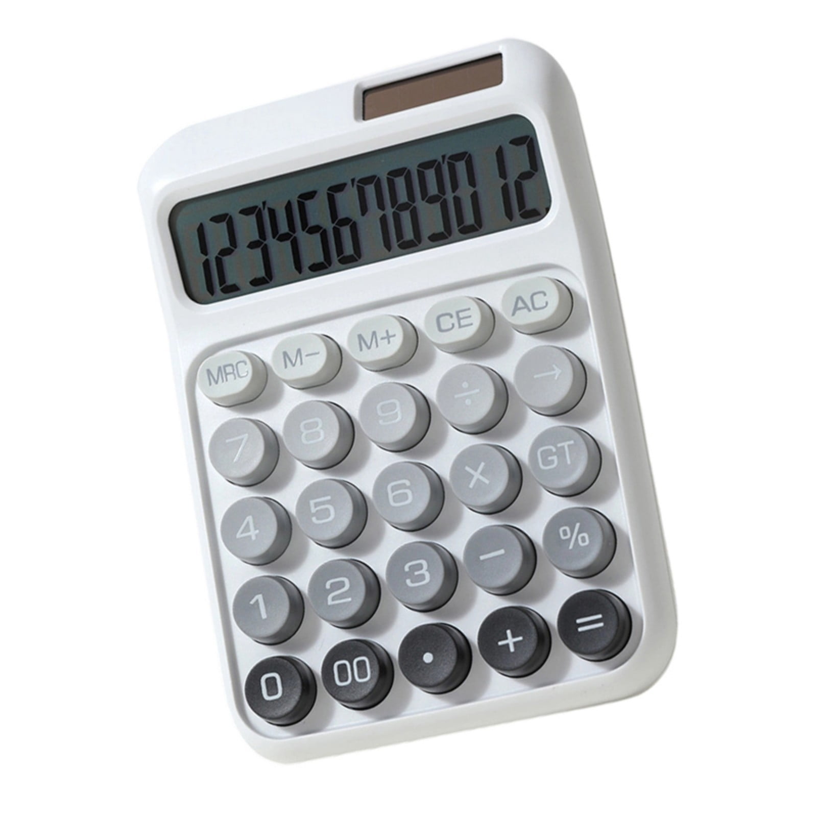 Aesthetic 12Digit Calculator Solar Double Power Supply Compactly Design ...