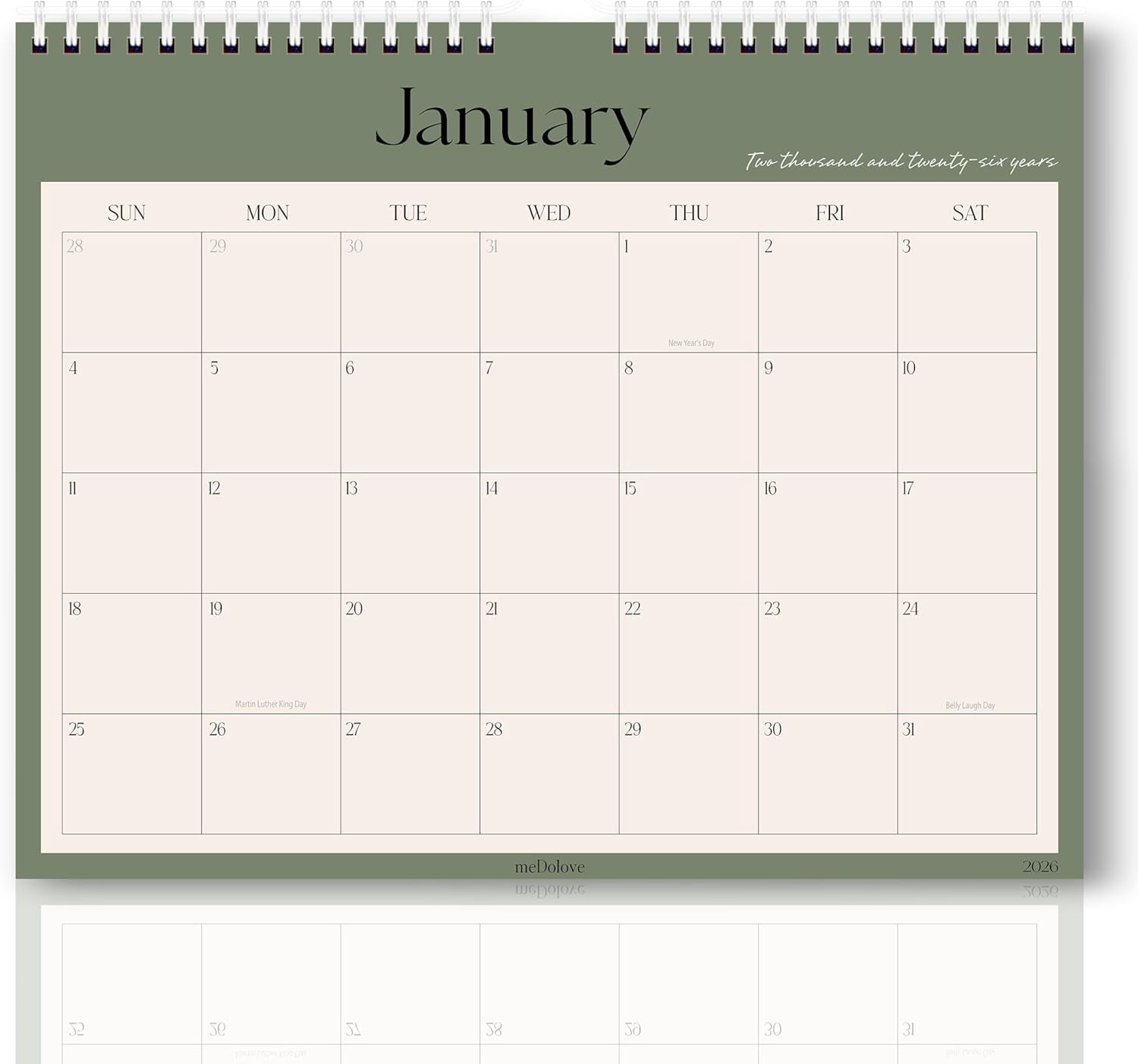 Aesthetic 2026-2027 Wall Calendar - 18 Monthly Calendar from January ...