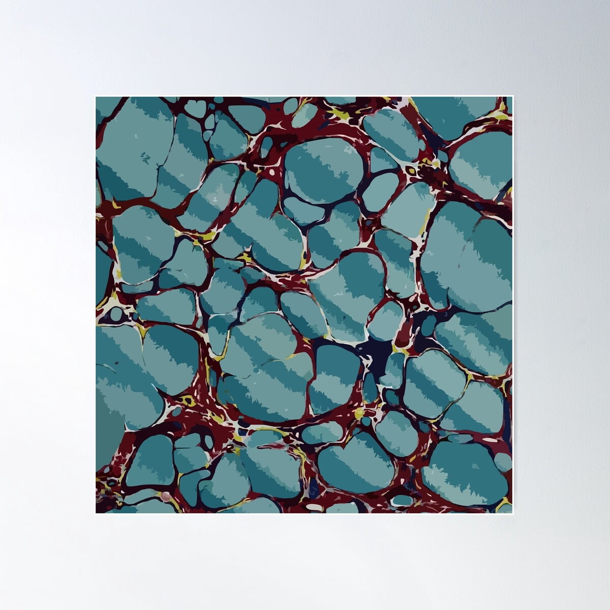 Aesthetic Abstract Pattern Poster Wall Art, Modern Wall Decor For ...