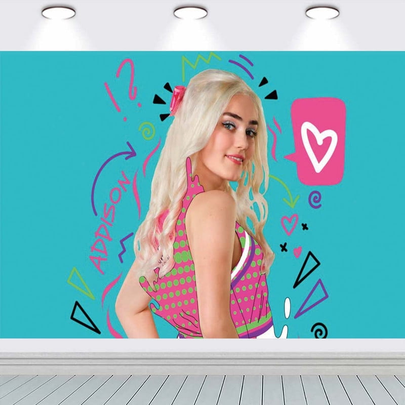 Aesthetic Addison Rae Backdrop Banner Party Supplies Poster Birthday ...