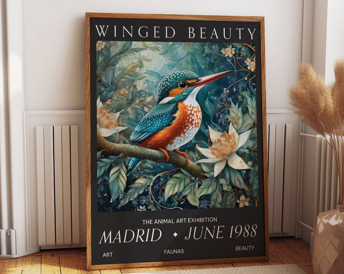 Aesthetic Avian Elegance In 'Faunas Beauty Madrid 1988' Animal Art ...