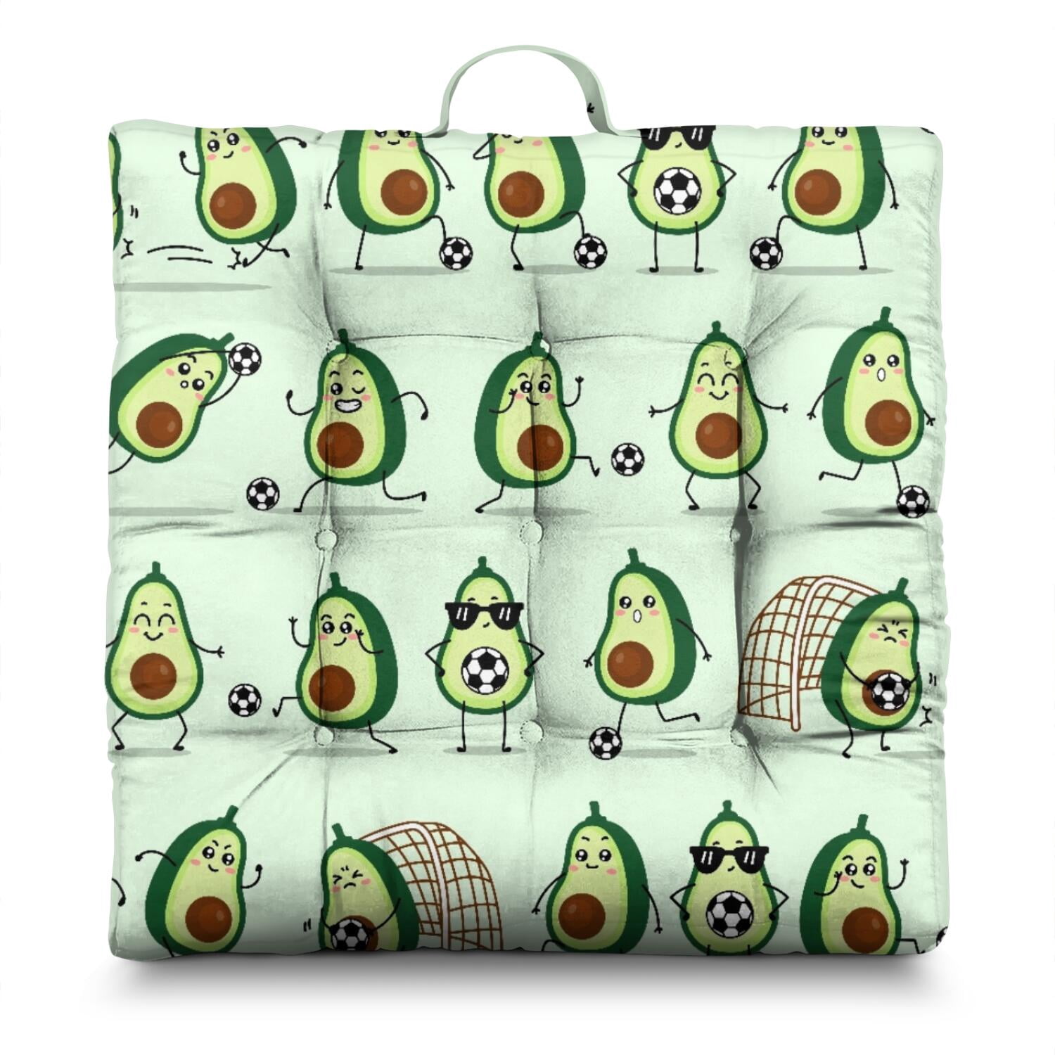 Aesthetic Avocado Pillow – 22x22 Inch Square Meditation Cushion, Dutch ...