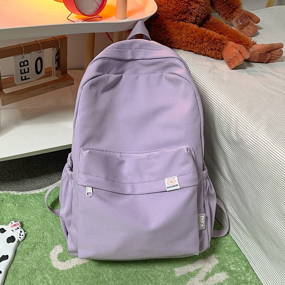 Aesthetic Backpack Cute Kawaii College Backpack Nylon Travel Daypack ...