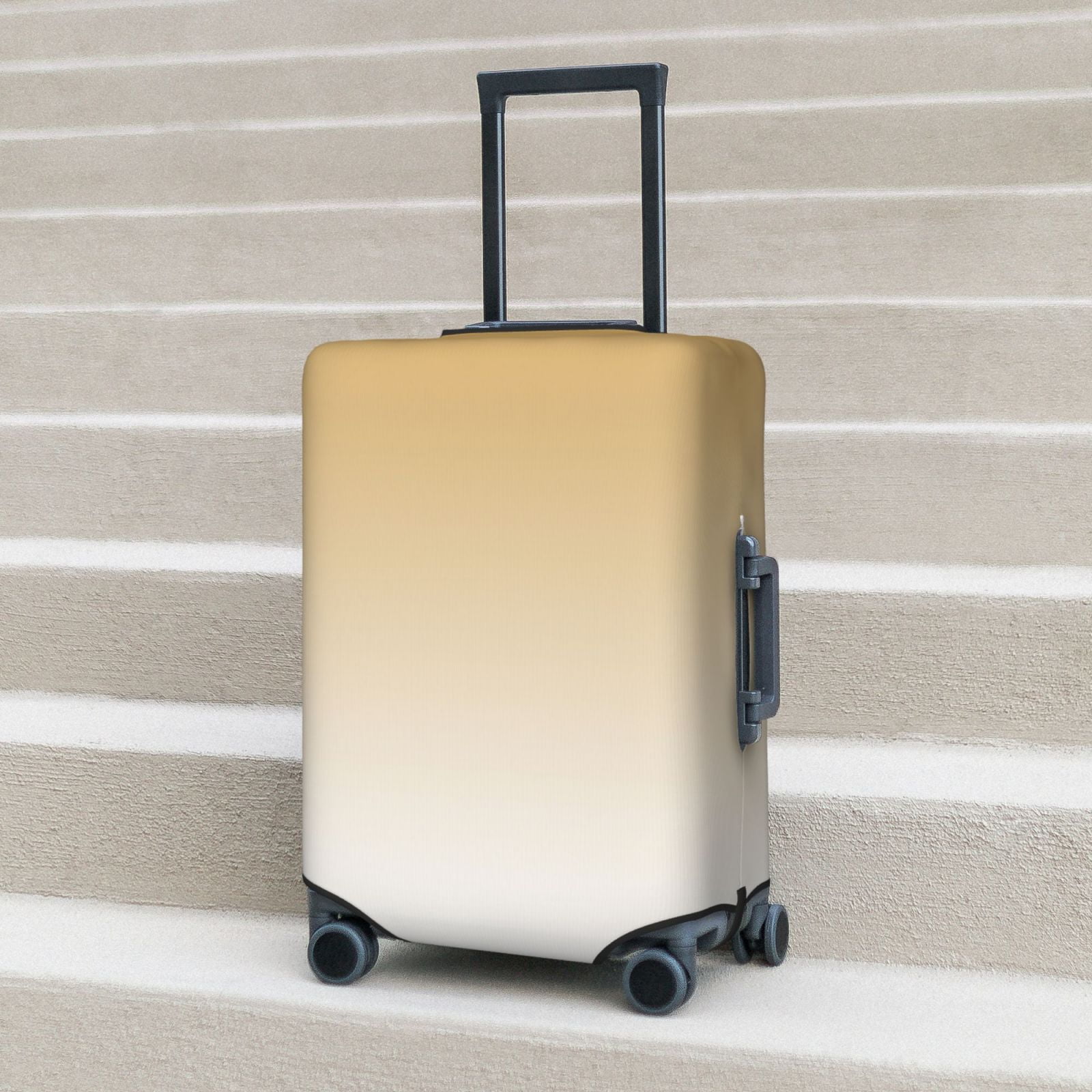 Aesthetic Beige And White Gradient Luggage Covers Suitcase Cover ...