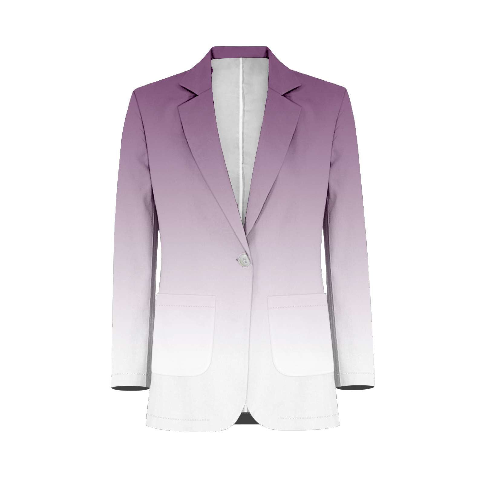 Aesthetic Blue Lilac And White Gradient Customized Men's Suits full man ...