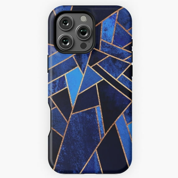 Aesthetic Blue Night Sky Phone Case for iPhone 16 15 14 13 12 11 Pro ...