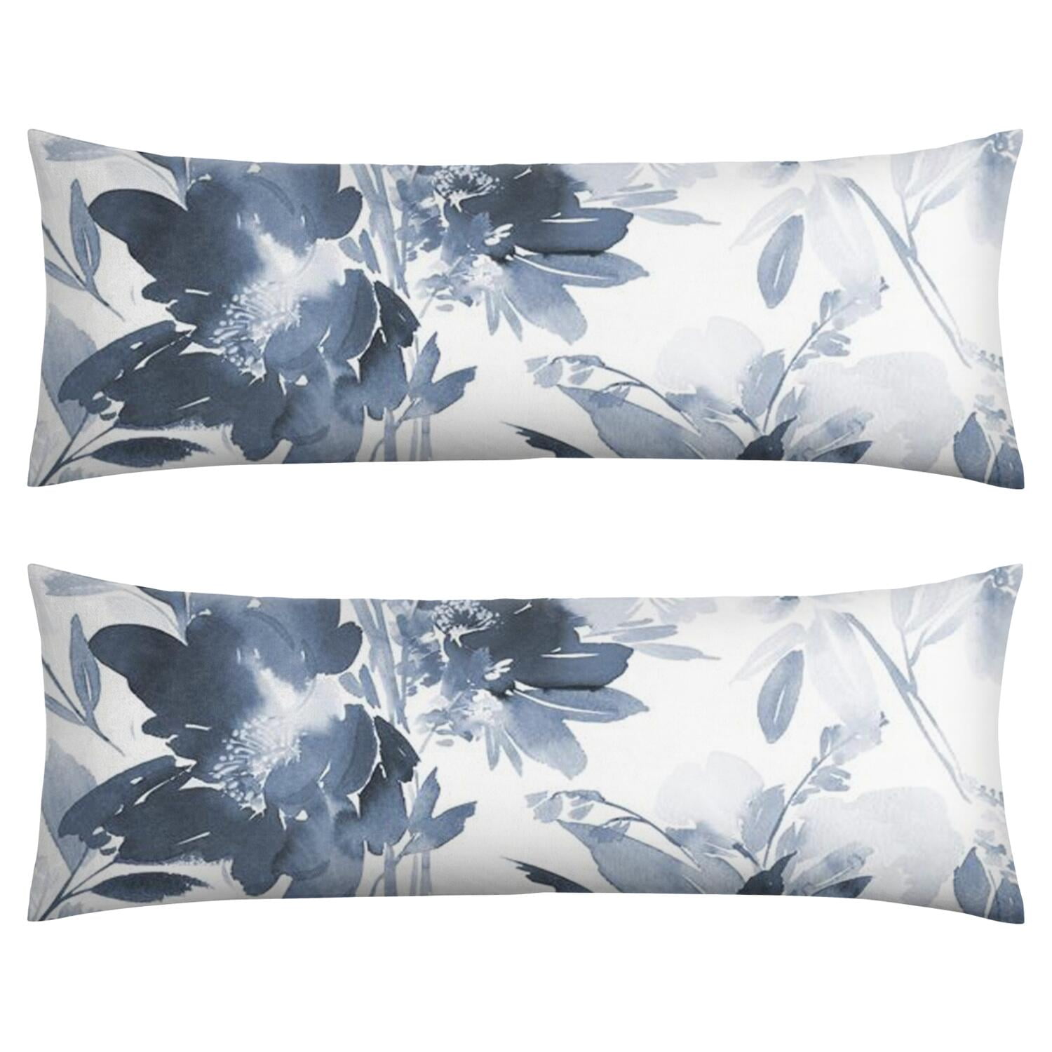 Aesthetic Body Pillow Cover 20x54 - Floral Hummingbird Illustration ...