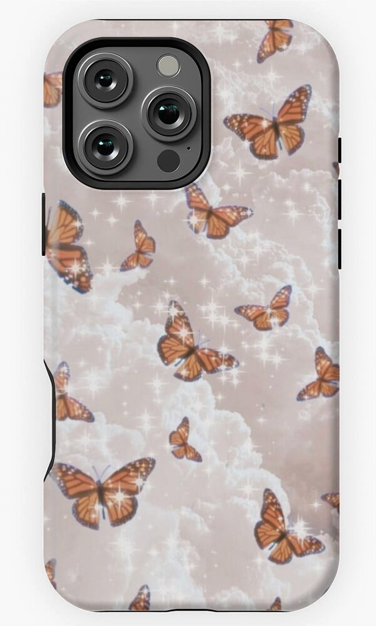 Aesthetic Butterflies Colorful Minimal Phone Case Compatible with ...