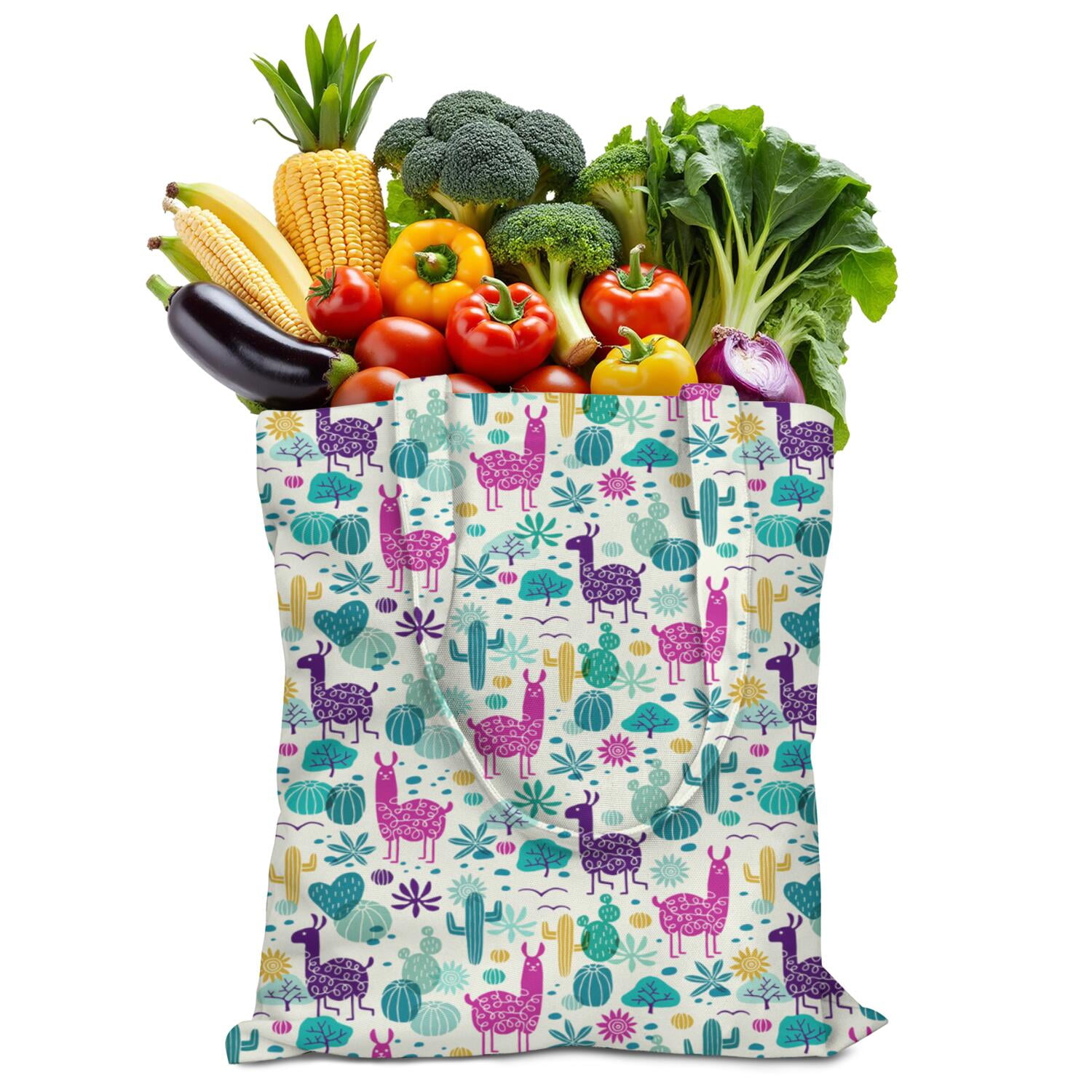 Aesthetic Cactus Canvas Tote Bag, Reusable Southwestern Handbag, Eco ...