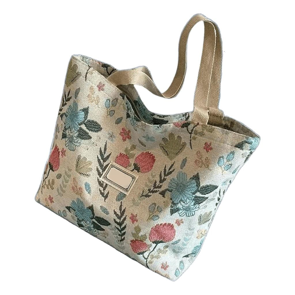 Aesthetic Canvas Toted Bag Trendy Shoulder Bags for Shopping Beach Work ...