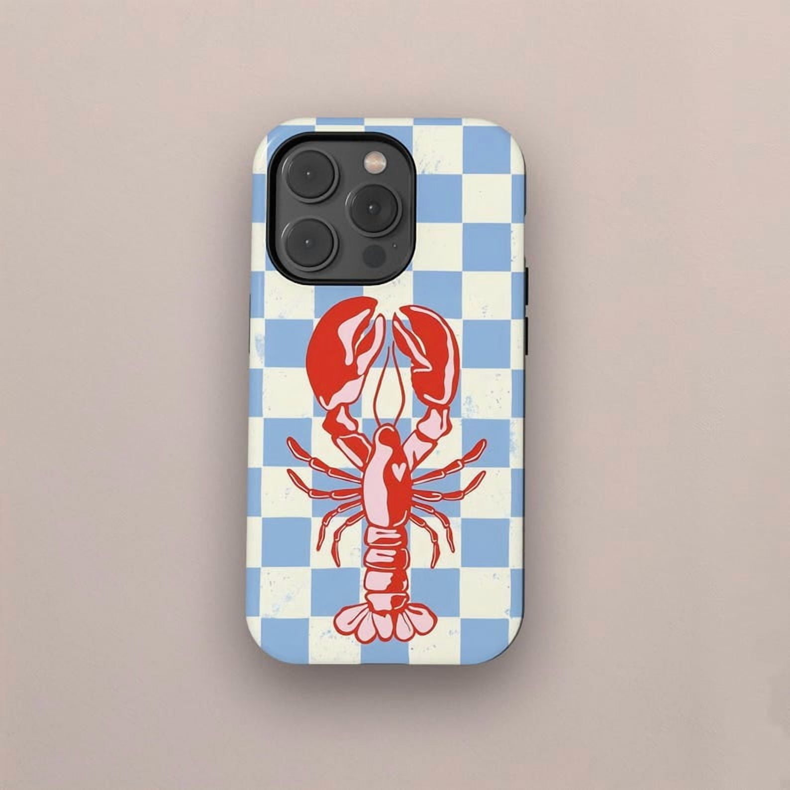 Aesthetic Checkered Coastal Preppy Pattern Phone Case Compatible with ...