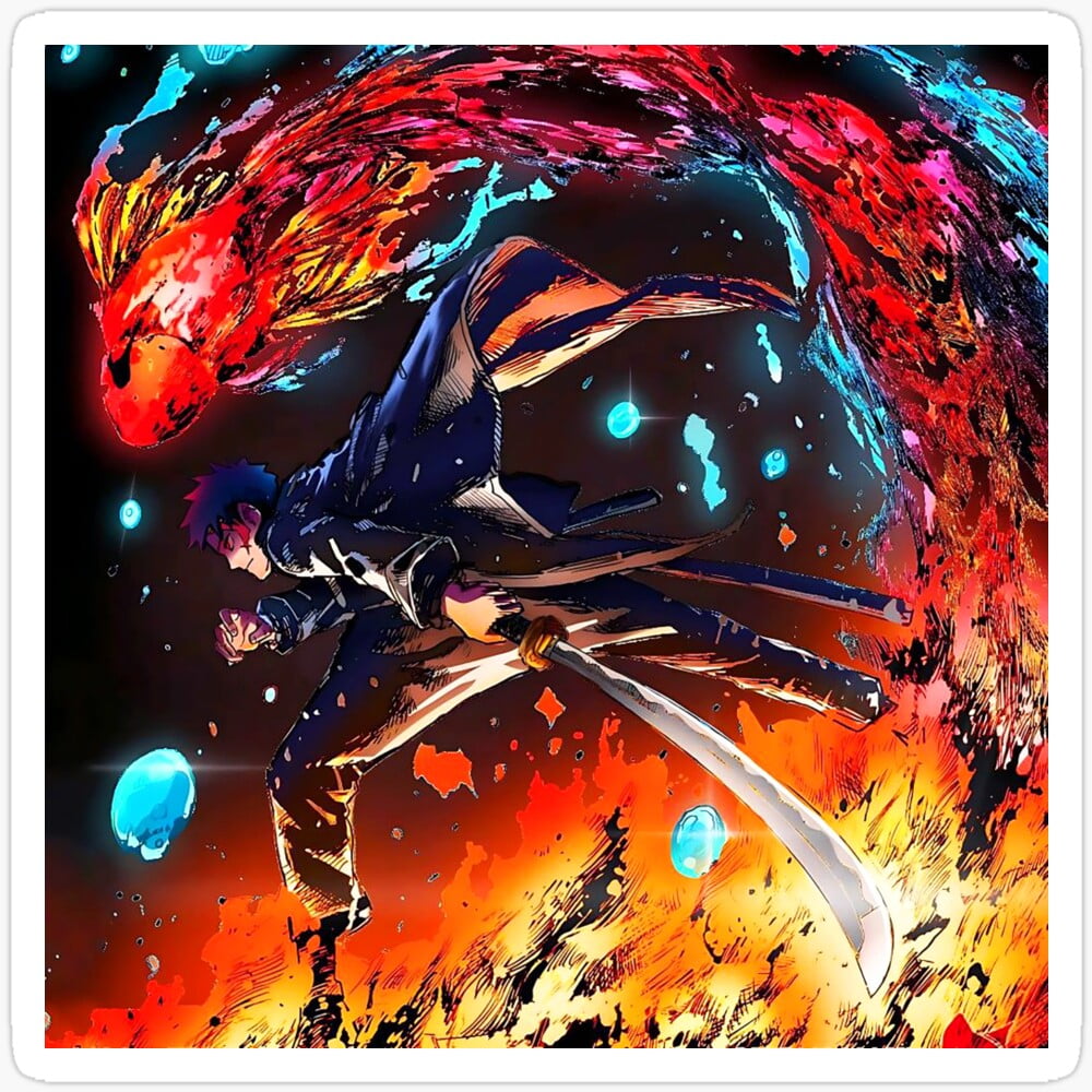 Aesthetic Chihiro Rokuhira Kagurabachi Anime Graphic Sticker Phone ...