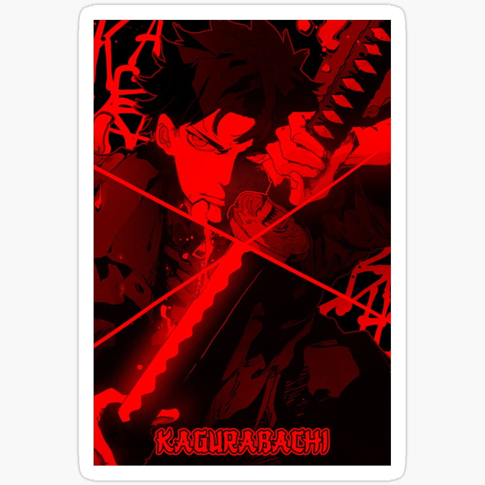 Aesthetic Chihiro Rokuhira Kagurabachi Anime Graphic Sticker Phone ...