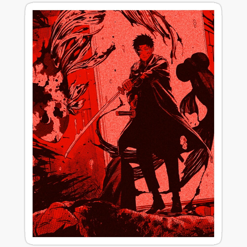Aesthetic Chihiro Rokuhira Kagurabachi Anime Graphic Sticker Phone ...
