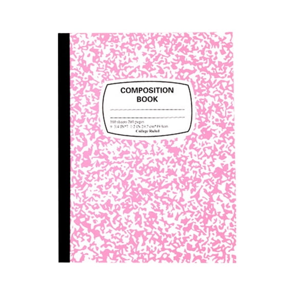 Aesthetic Composition Notebook, Marble Journal, Cute Wide Ruled Book ...