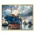 Aesthetic Container Cargo Ship Painting Posters Modern Prints Paintings ...