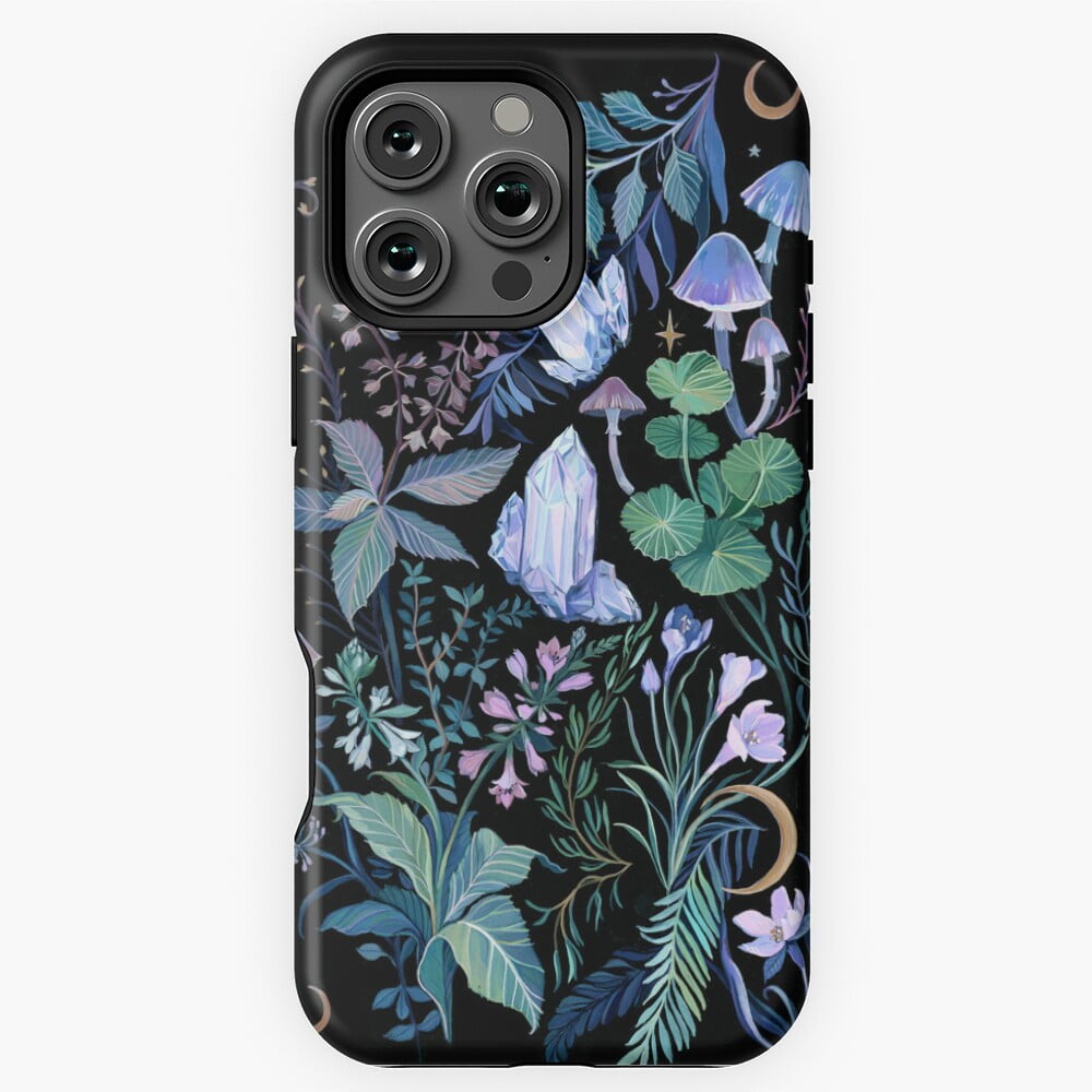 Aesthetic Crystal Gardens Phone Case for iPhone 16 15 14 13 12 11 Pro ...
