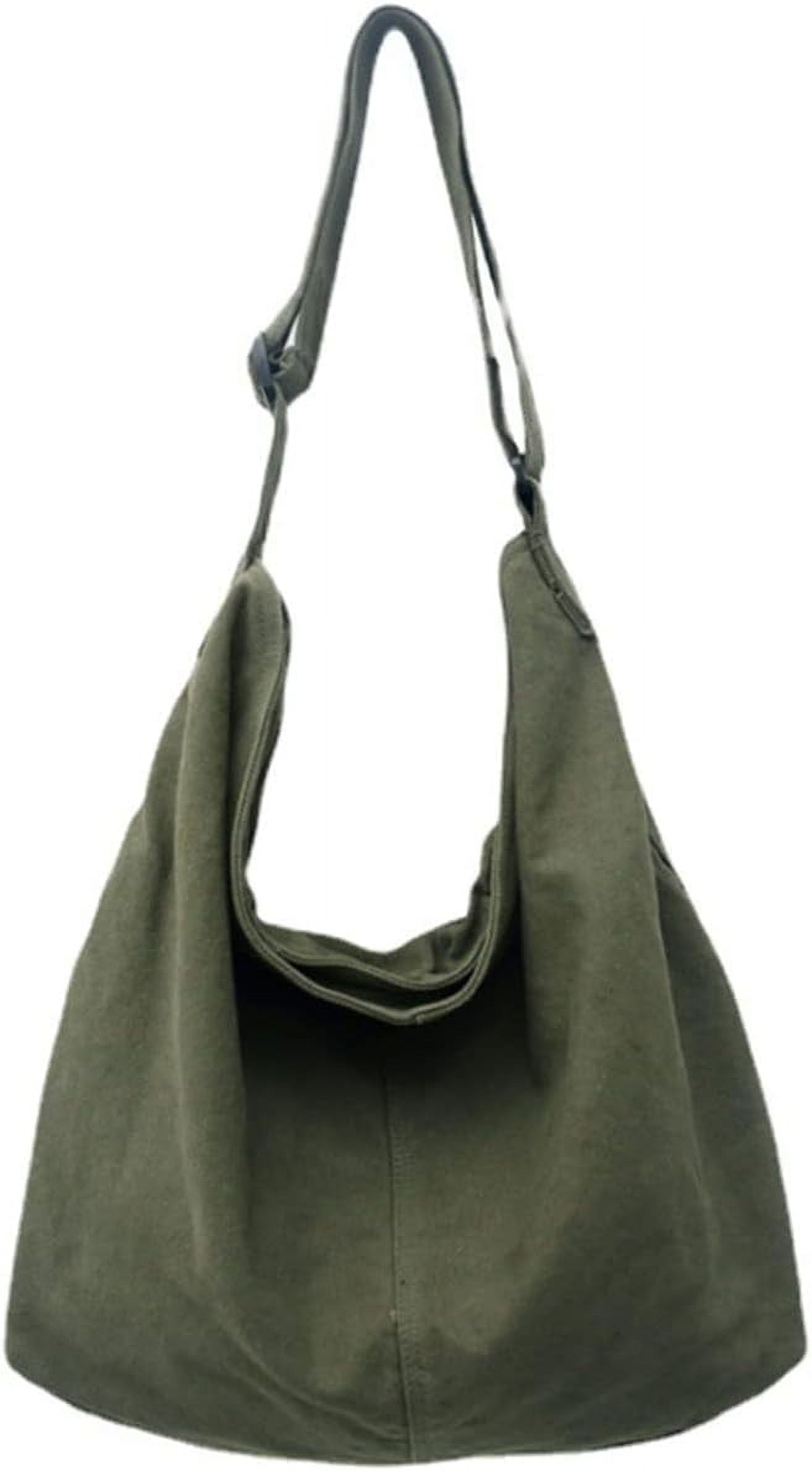 Aesthetic Cute Messenger Bag for School Vintage Black Canvas Crossbody ...