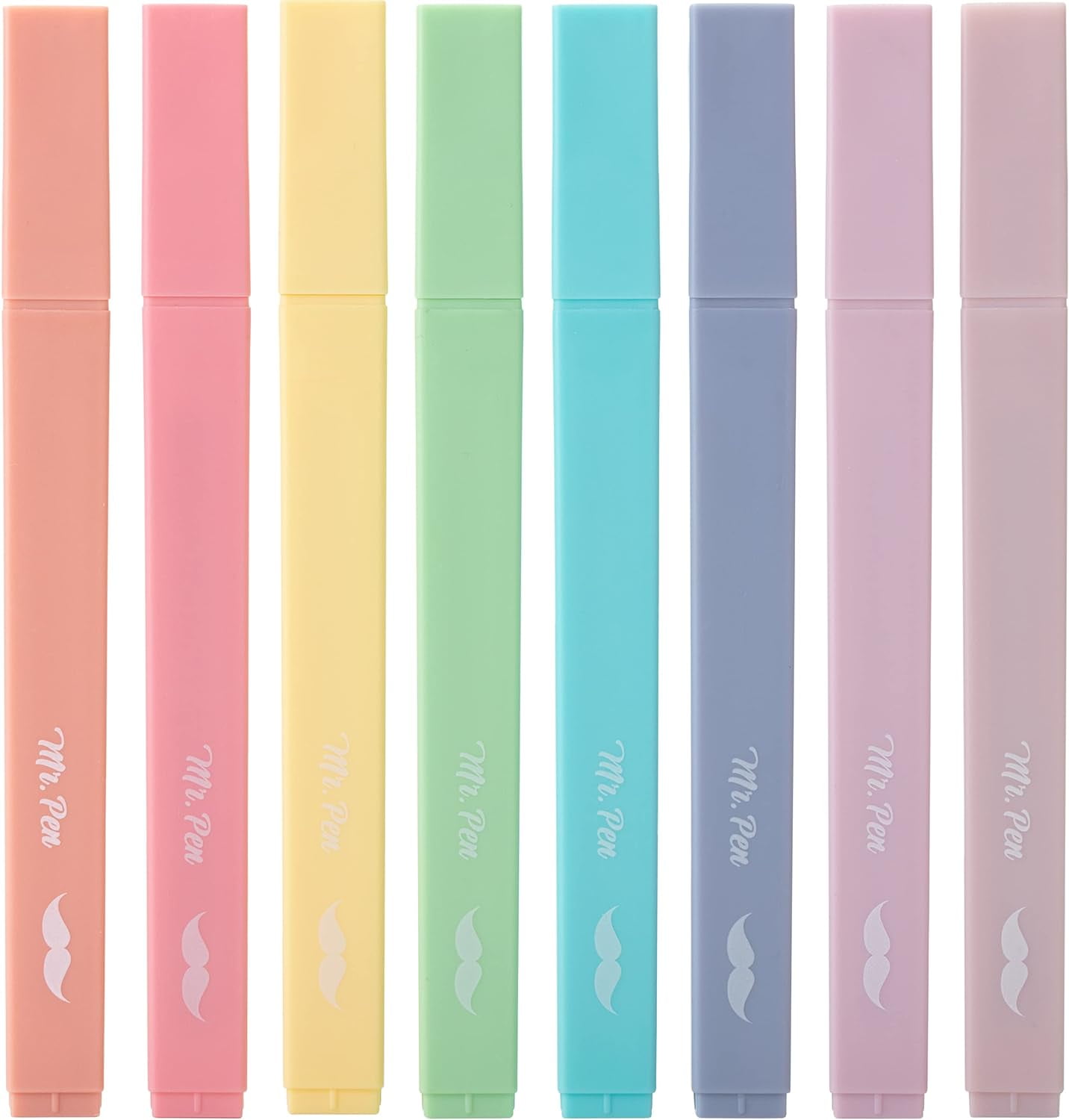 Aesthetic Cute Pastel Highlighters Set, 8 pcs, Chisel Tip, Candy Colors ...