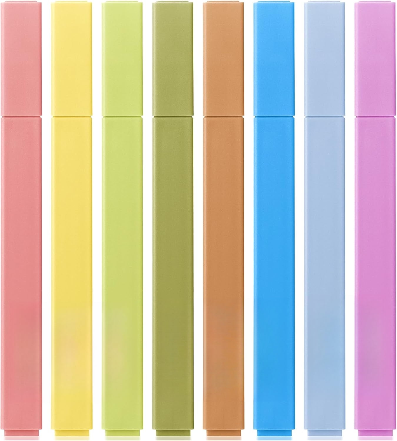 Aesthetic Cute Pastel Highlighters Set, Chisel Tip, Candy Colors, No ...