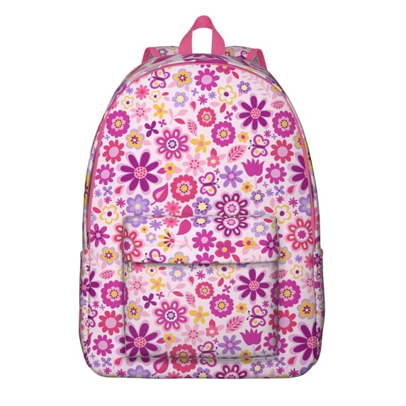 Aesthetic Daisy Backpack - Artistic Waterproof Bookbag with Retro ...