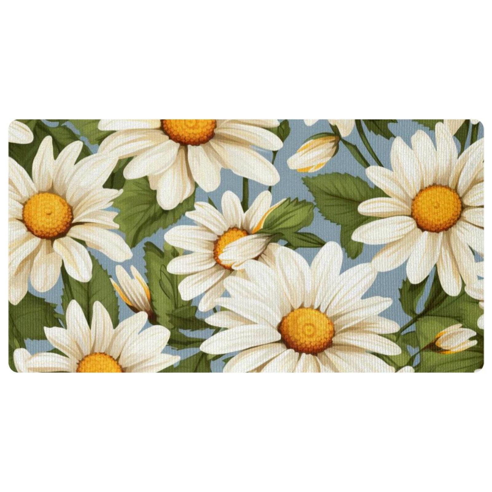 Aesthetic Daisy Deluxe Kitchen Mats for Floor - Anti Fatigue, Large ...