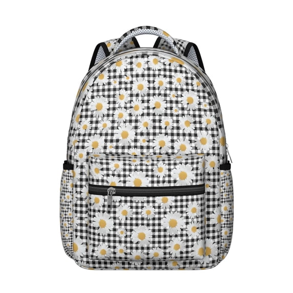 Aesthetic Daisy Student Backpack - Waterproof & Ergonomic School Bag ...