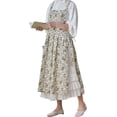 Aesthetic Floral Apron with Pockets for Women Cotton Kitchen Clothes ...