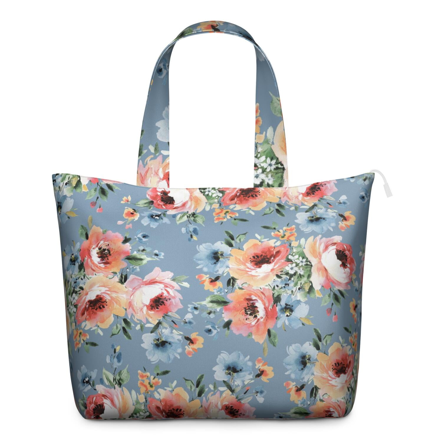 Aesthetic Floral Design Weekender Bag, Large Capacity Carry-On Tote ...