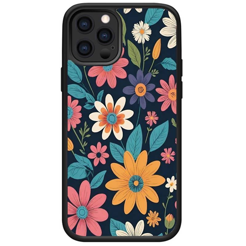 Aesthetic Flower Pattern Phone Case Compatible With iPhone 13 Pro case ...