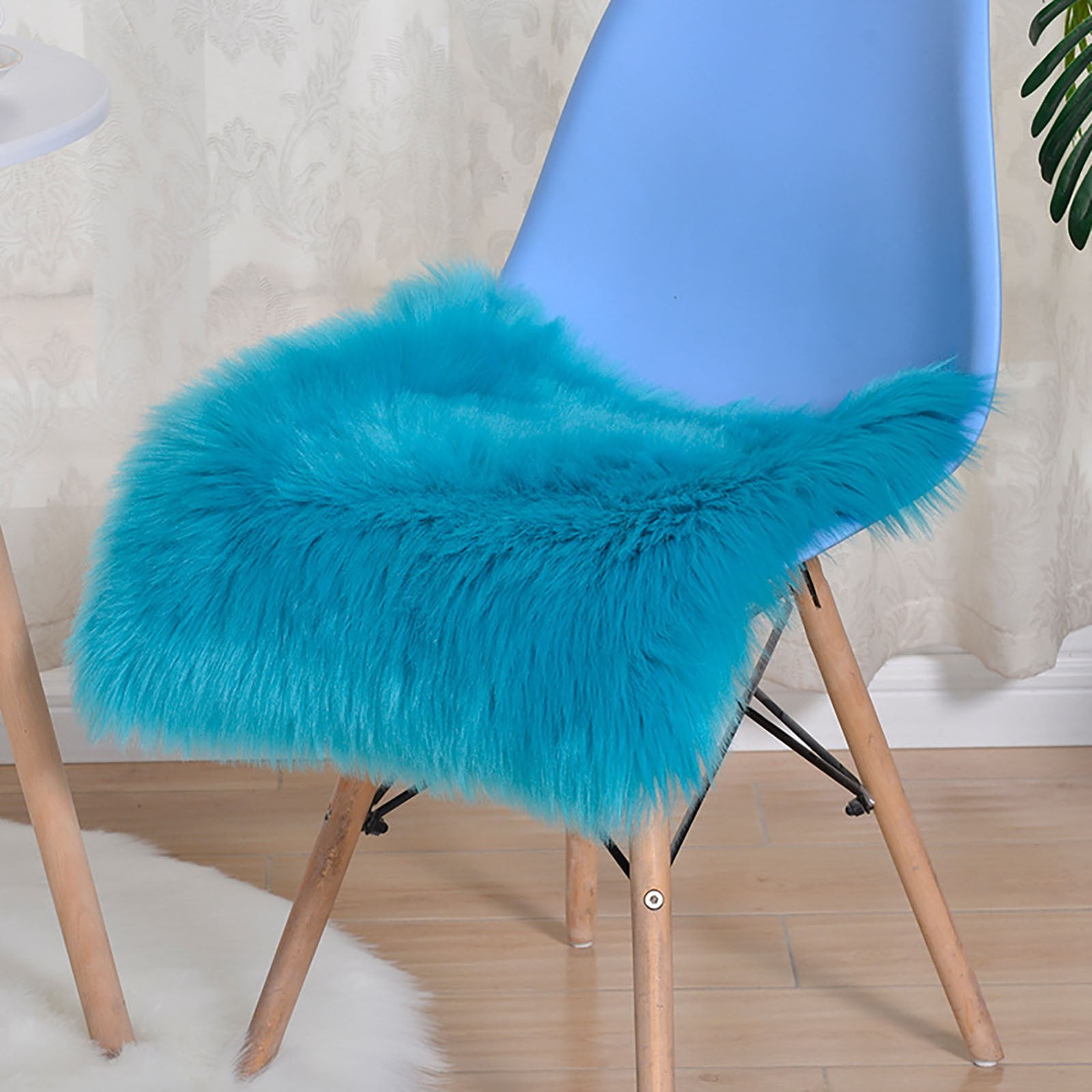 Fluffy Floor Meditation Cushion, 15.7 Inch Square Plush Seat Pad, 1 ...