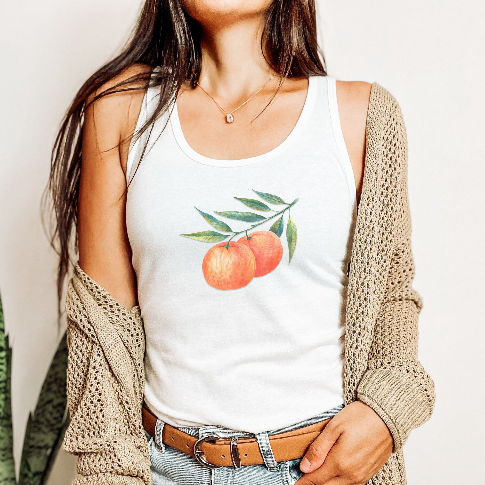 Aesthetic Fruit Shirt Aesthetic Tank Top Oranges Shirt Fruit Shirt ...