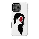 Aesthetic Girl Line Art Drawing iPhone Case 17 16 15 14 13 12 11 Pro ...