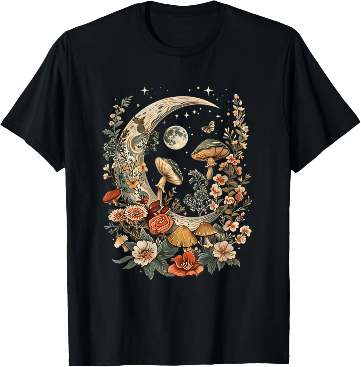 Aesthetic Goblincore Dark Cottage Core Clothes Mushroom Unisex T-Shirt ...