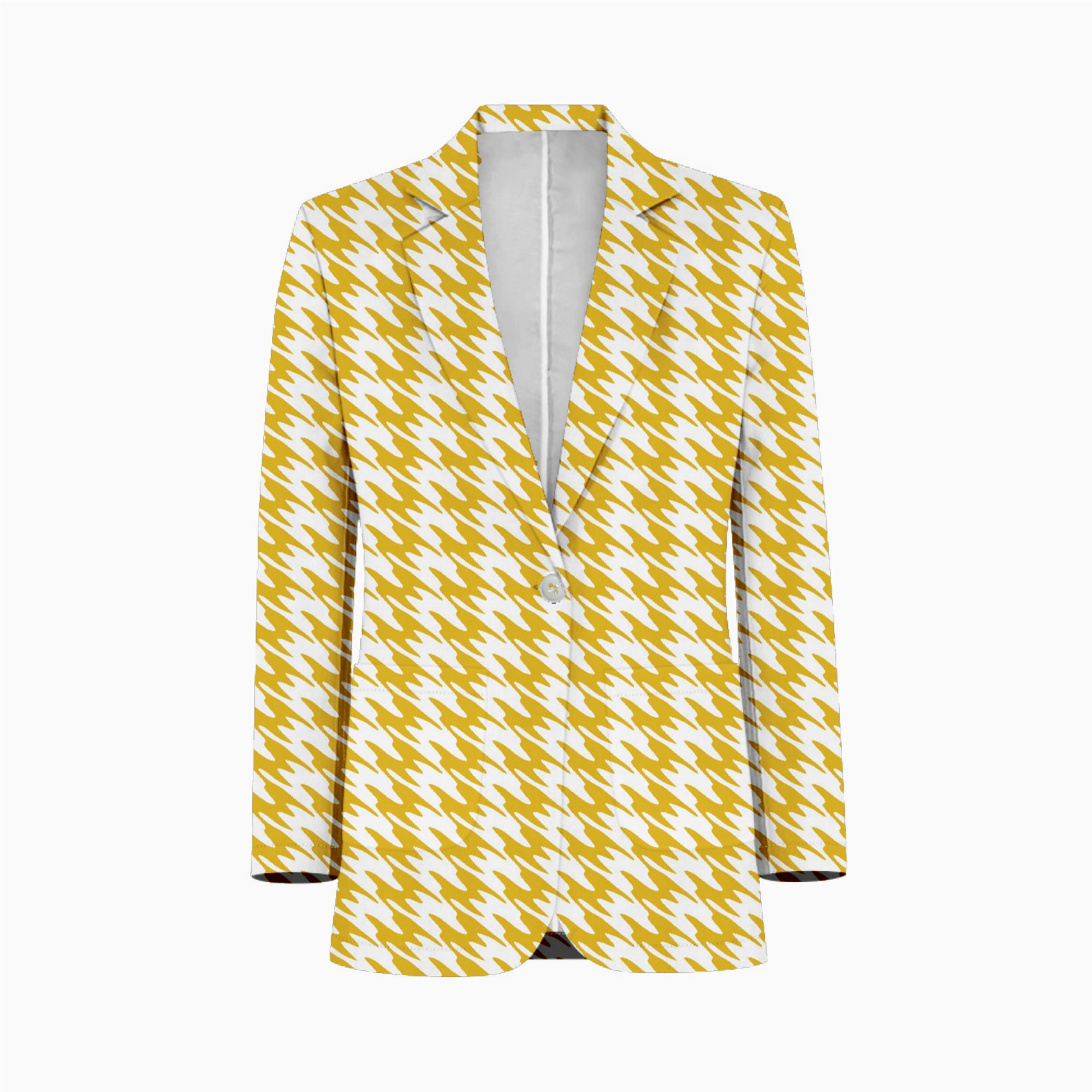 Aesthetic Golden Yellow and White Ripple Men Blazers Slim Clothing Summer Jacket Man Oversize ...