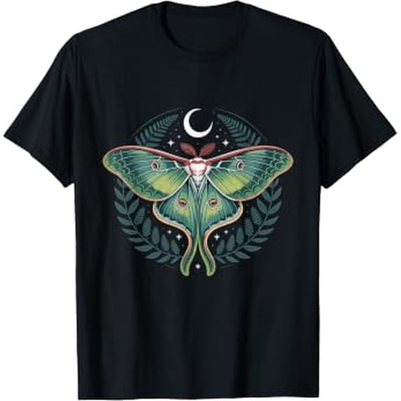 Aesthetic Goth Insect Lover Fairycore Cottagecore Luna Moth T-Shirt ...