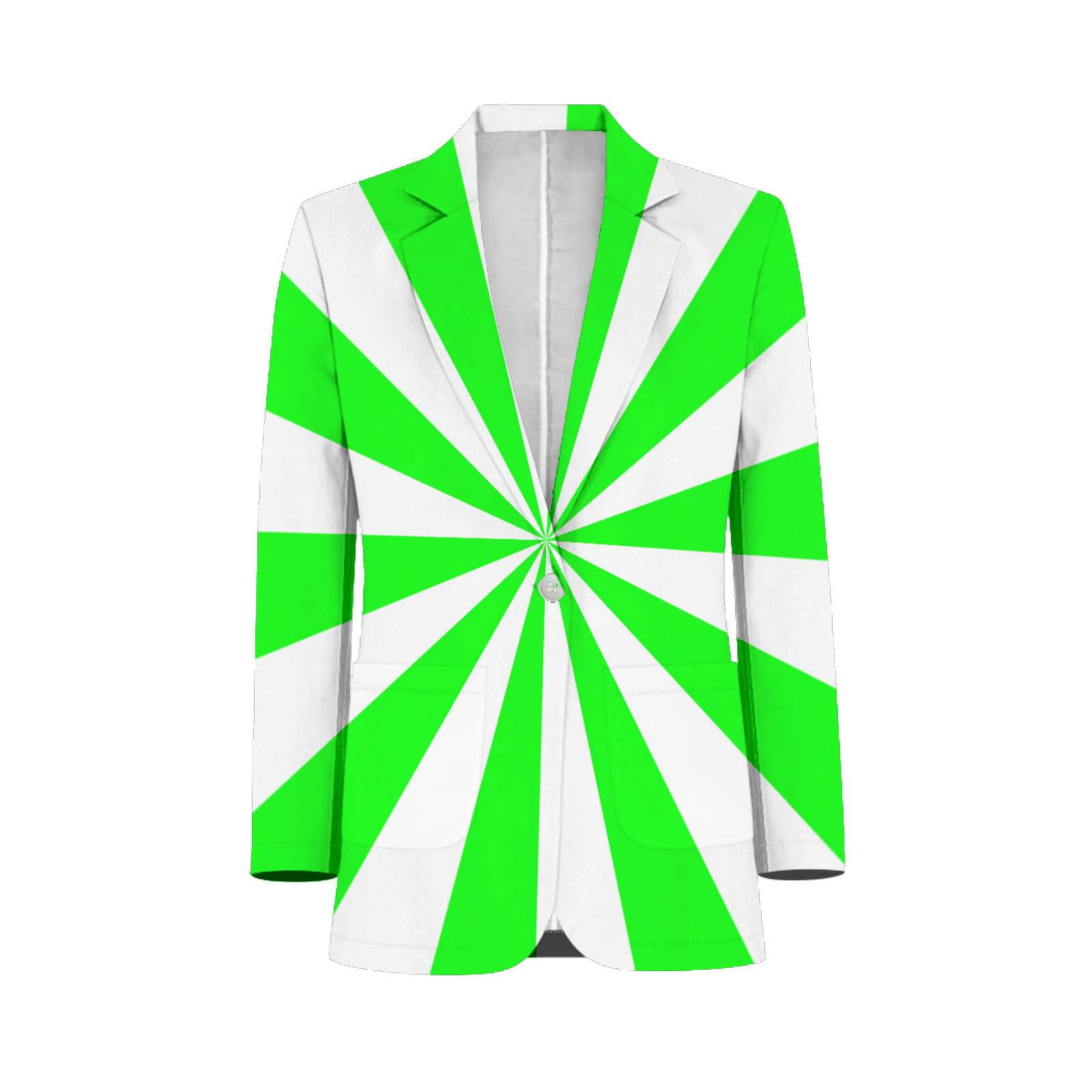 Aesthetic Green And White Sunburst Men Blazers Slim Clothing Summer Jacket Man Oversize Daily ...