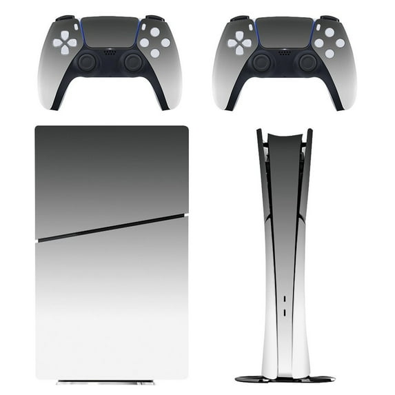 Aesthetic Grey And White Gradient PS5/PS5 Slim Digital Disc Skin ...