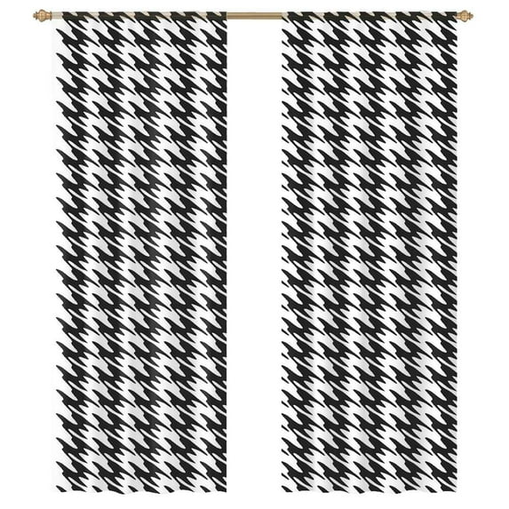 Aesthetic Grey And White Ripple Sheer Voile Curtain Window Tulle ...